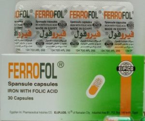 فيروفول كبسول Ferrofol دواعي استخدامه والجرعة